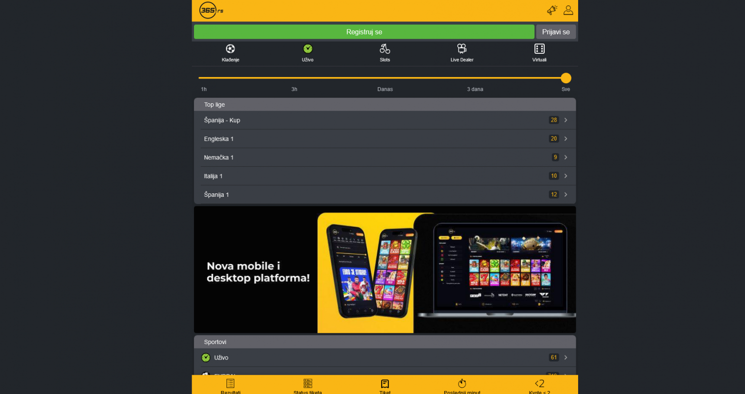 365.rs кладионица - Kvota.rs